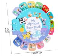 China 2025 Letter Quiet Book Educational Toy - 26 English Alphabet Cards, 52×49.5×36 cm Carton, 88 PCS per Package for sale