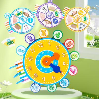 China JX-7.5 Montessori Digital Clock Quiet Book 48.5×39.5×46cm Educational Toy for Toddlers Preschool Learning Activities for sale