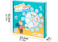China JX-7.5 Montessori Digital Clock Quiet Book 48.5×39.5×46cm Educational Toy for Toddlers Preschool Learning Activities for sale