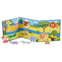 China DQ-4.6 Early Education Magnetic Puzzle Book with Multiple Scenes - 38.5×38.5×25.5cm Carton Packaging for sale