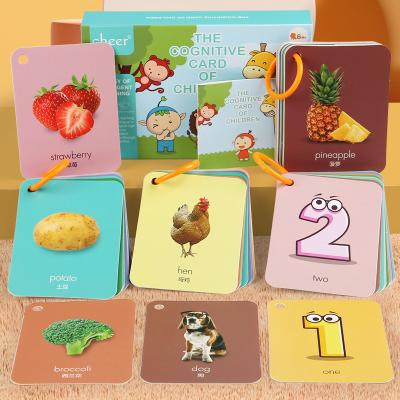 China Custom Printing Children's Learning Flash Cards - 60 PCS per Carton, 57.5×29.5×43.5cm Packaging for sale
