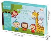 China Custom Printing Children's Learning Flash Cards - 60 PCS per Carton, 57.5×29.5×43.5cm Packaging for sale