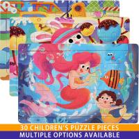 China 30 Piece Wooden Jigsaw Puzzle Set with Multiple Educational Themes for Children - 49×26×34cm Carton Packaging for sale