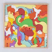 China Zootopia Montessori Animal Jigsaw Puzzle Toy 40 PCS per Carton 64.5×34×45 cm Educational Learning Game for Children for sale