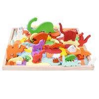 China Zootopia Montessori Animal Jigsaw Puzzle Toy 40 PCS per Carton 64.5×34×45 cm Educational Learning Game for Children for sale