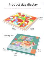 China Zootopia Montessori Animal Jigsaw Puzzle Toy 40 PCS per Carton 64.5×34×45 cm Educational Learning Game for Children for sale