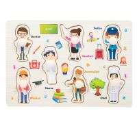 China Montessori Wooden Puzzle Toys 3D Cartoon Animals Vehicle Jigsaw 71×32.5×55cm Packing 17.5kg for sale