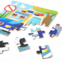 China Montessori 24-Piece Carton Jigsaw Puzzles - Early Educational Toys for Kids with 57×58×56.5 cm Packaging for sale