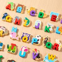 China 26-Piece Wooden Animal Alphabet Puzzle Educational Toy HXBE-20 with 59.5×40×51cm Carton Packaging for sale