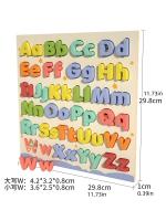 China Montessori Wooden Letter Puzzle Board 63.5x31.5x33.5cm Educational Toy with 56 Pieces for Preschool Learning for sale