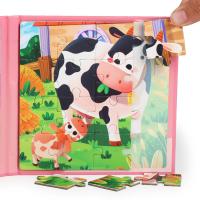 China Customized Wood Carton 3-in-1 3D Puzzle Book Toy - 30.5×30.5×42cm Educational Learning Game for Kids for sale