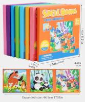China Customized Wood Carton 3-in-1 3D Puzzle Book Toy - 30.5×30.5×42cm Educational Learning Game for Kids for sale