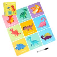 China Dinosaur Educational Puzzle Toy 4-Piece Set with Drawing Board - Montessori Learning Game for Kids 39x31x40cm for sale