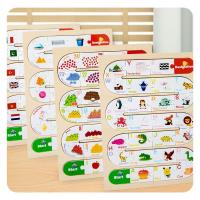 China MZM-6.5 Wooden Alphabetic Puzzle Toy 47.5×32×25.5cm Early Education Logic Matching Game for Kids for sale