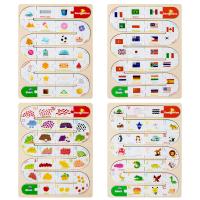 China MZM-6.5 Wooden Alphabetic Puzzle Toy 47.5×32×25.5cm Early Education Logic Matching Game for Kids for sale
