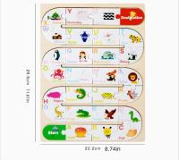 China MZM-6.5 Wooden Alphabetic Puzzle Toy 47.5×32×25.5cm Early Education Logic Matching Game for Kids for sale