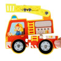China MZM-4 Wooden Vehicle Puzzle - 47.5×38.5×53.5cm Montessori Educational Toy with 180 PCS per Carton for sale