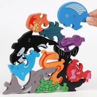 China Children's Educational Wooden 3D Puzzle Toy - Cartoon Animal Traffic Theme for Toddlers 1-3 Years, 132 PCS per Carton for sale
