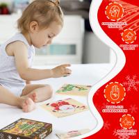 China Wooden Christmas Puzzle Set for Early Childhood Education - 60 Pieces per Carton, 22.5kg Packing Weight for sale
