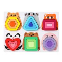 China DN-11 Wooden Animal Shape Matching Puzzle Toy - 50 PCS per Carton, 47×32.5×41 cm Packaging for sale