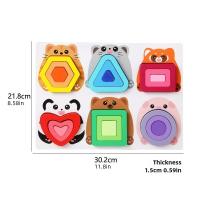 China DN-11 Wooden Animal Shape Matching Puzzle Toy - 50 PCS per Carton, 47×32.5×41 cm Packaging for sale