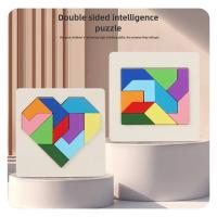 China MZM-5 Double Sided Wooden Puzzle Board - 50.5×55×51 cm Montessori Educational Toy with 144 PCS per Carton for sale