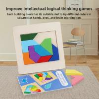 China MZM-5 Double Sided Wooden Puzzle Board - 50.5×55×51 cm Montessori Educational Toy with 144 PCS per Carton for sale