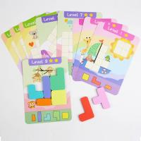 China Montessori Wooden Thinking Block Puzzle ADS-5 Educational Toy with 60 Pieces per Carton and 45.5×40×29cm Packaging for sale