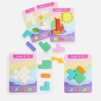 China Montessori Wooden Thinking Block Puzzle ADS-5 Educational Toy with 60 Pieces per Carton and 45.5×40×29cm Packaging for sale