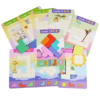 China Montessori Wooden Thinking Block Puzzle ADS-5 Educational Toy with 60 Pieces per Carton and 45.5×40×29cm Packaging for sale