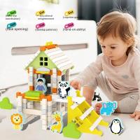 China MZL-34.5 Mortise and Tenon Building Blocks Educational Toy - 53×44×45 cm Carton, 36 Pieces per Pack for sale