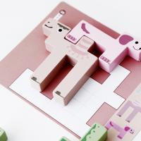 China 2025 Animal Block Puzzle 3D Educational Toy - MWSC-20 Model with 43.5×40.5×34.5cm Packaging for sale