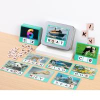 China BTE-9.5 Kids Alphabet Phonics Games Learning Set with 80 PCS Magnetic Letters and CVC Word Flash Cards for Toddlers for sale
