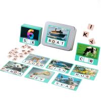 China BTE-9.5 Kids Alphabet Phonics Games Learning Set with 80 PCS Magnetic Letters and CVC Word Flash Cards for Toddlers for sale
