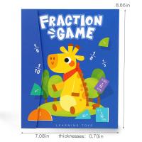 China Giraffe Score Plate Magnetic Fraction Learning Math Toy YF-9.2 - 47.5×36.5×21cm Montessori Educational Aid for sale