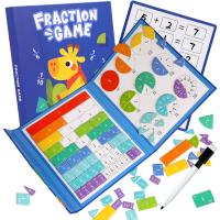 China Giraffe Score Plate Magnetic Fraction Learning Math Toy YF-9.2 - 47.5×36.5×21cm Montessori Educational Aid for sale