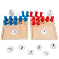 China CLX-15 Ten-Frame Formation Digital Addition Subtraction Cards - CPC CE EN71 Certified Preschool Math Teaching Aids with 2-Piece MOQ for sale