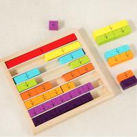China Montessori Wooden Mathematics Set CXL-8 with Fraction Board, Addition Subtraction Blocks and Counting Number Toys for sale
