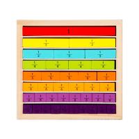 China Montessori Wooden Mathematics Set CXL-8 with Fraction Board, Addition Subtraction Blocks and Counting Number Toys for sale