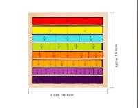 China Montessori Wooden Mathematics Set CXL-8 with Fraction Board, Addition Subtraction Blocks and Counting Number Toys for sale
