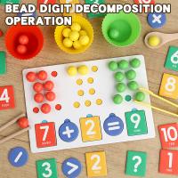China YF-12 Wooden Number Cognitive Educational Toy with Clip Beads - 53×41.5×49cm Packing Size, 40 PCS per Carton for sale