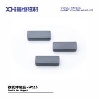 China High coercive force Sintered Ferrite Magnet Permanent Fan Rotor Ferrite Magnet W115 for sale