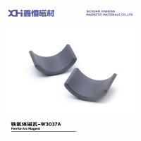 China Hard Strontium Tile Arc Segment Ferrite Magnets For Motor For Automobile Blower W3037A for sale