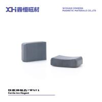 China High Density Wet Compression Molding Permanent Ferrite Magnet For Fan Motor W071 for sale