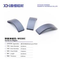 China 150 Tons Of Press Pressed Sintered Ferrite Magnet Used For Motorcycle Motors W030C for sale