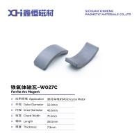 China Arc Segment DC Motor Anisotropic Sintered Ferrite Magnet For Motorcycle Motor W027C for sale