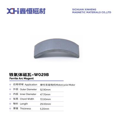 China Ground Ferrite Strontium Powder Pressed To Form Ferrite Magnet For Motorcycle Motor W029B for sale