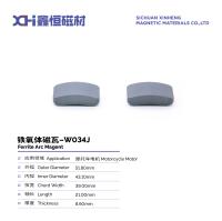 China Tile Sintered Permanent Magnet Ferrite For Motorcycle Motor W034J for sale