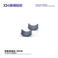 China Circular Segment Type Permanent Ferrite Magnets For Automotive Motors W038 for sale
