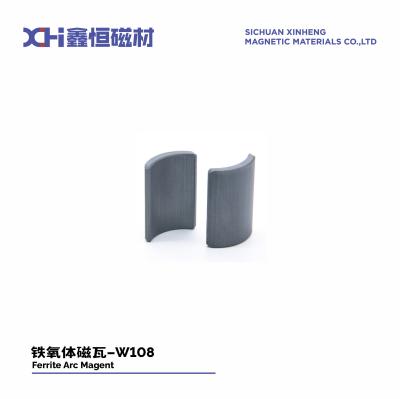 China High Temperature Sintered Ferrite Motor Magnets Used In Automobile Window Motors W108 for sale